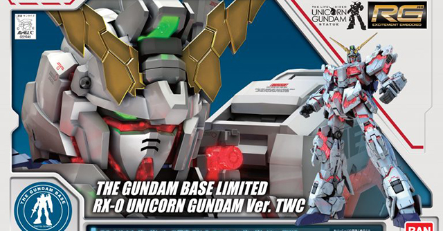 【更新商品資訊】RG 1/144《機動戰士鋼彈UC》RX-0 獨角獸鋼彈 Ver. TWC 【鋼彈東京基地限定】