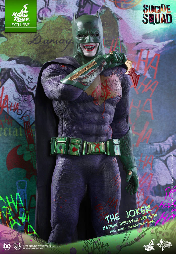 史上最花俏的蝙蝠俠來囉？！Hot Toys – MMS384 – 自殺突擊隊【偽蝙蝠俠：小丑】The Joker Batman Imposter Ver. 1/6 比例人偶作品