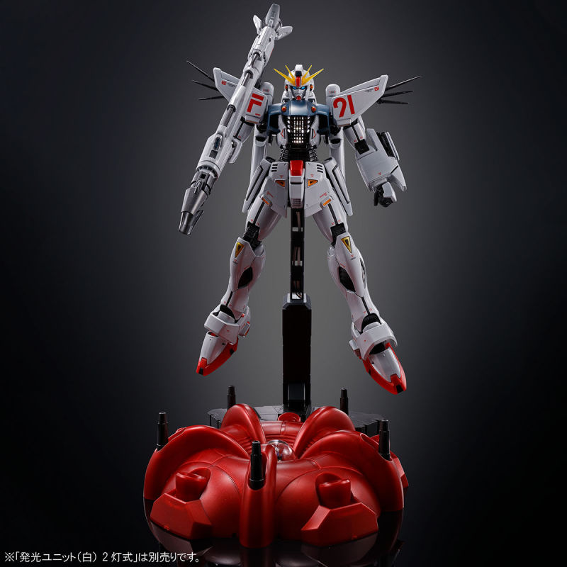 MG 1/100 鋼彈F91 Ver.2.0 [鈦合金質感] 07 月發售 追加「霸王花」展示台座！