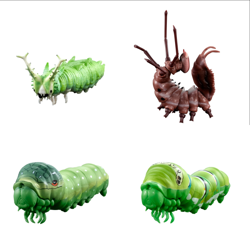 Gashapon Online「生物大圖鑑 毛毛蟲02」環保扭蛋 擬真再現大紫蛺蝶幼蟲、舟蛾幼蟲!