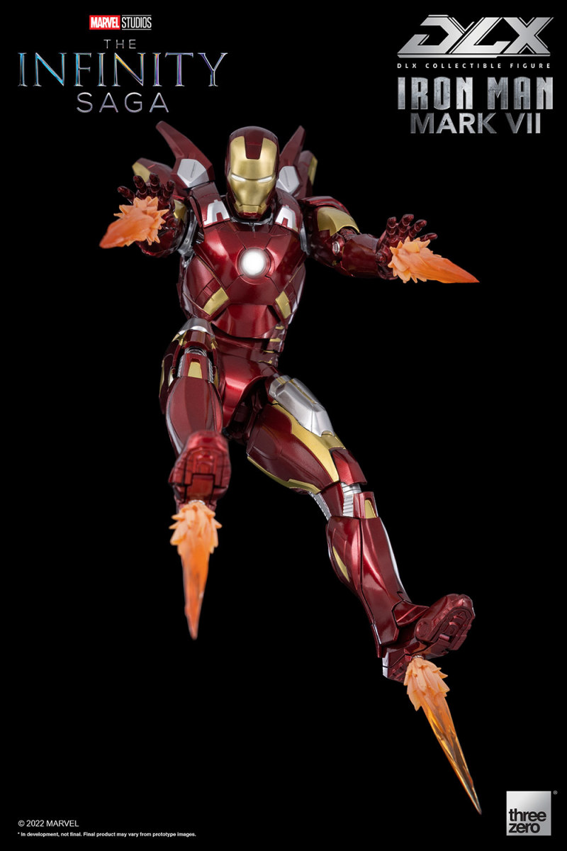 threezero DLX 系列《無限傳說》鋼鐵人馬克7（Iron Man Mark 7）可動人偶