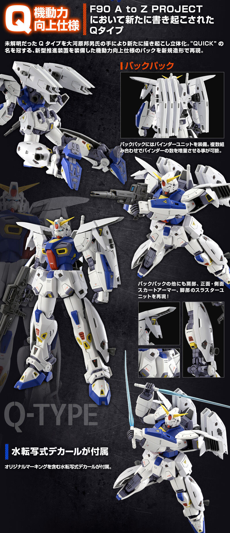 【水星的魔女 HG 異靈鋼彈】【MG 鋼彈F90用任務背包 J型&Q型】【鐵血孤兒 Urthr Hunt HG 端白星鋼彈 第2形態】 - 卡通漫画