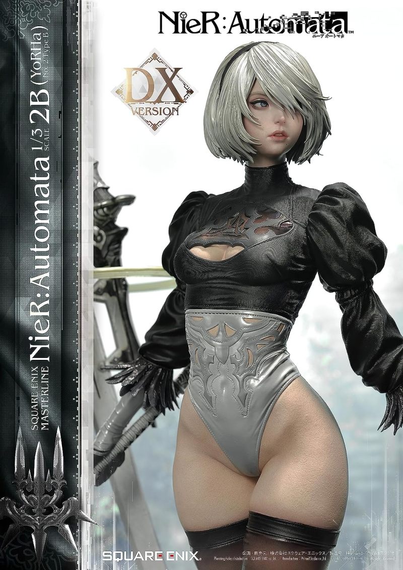SQUARE ENIX MASTERLINE『尼爾：自動人形 2B 1/3 比例雕像』細膩雕塑爆衣後美臀、廢墟場景！