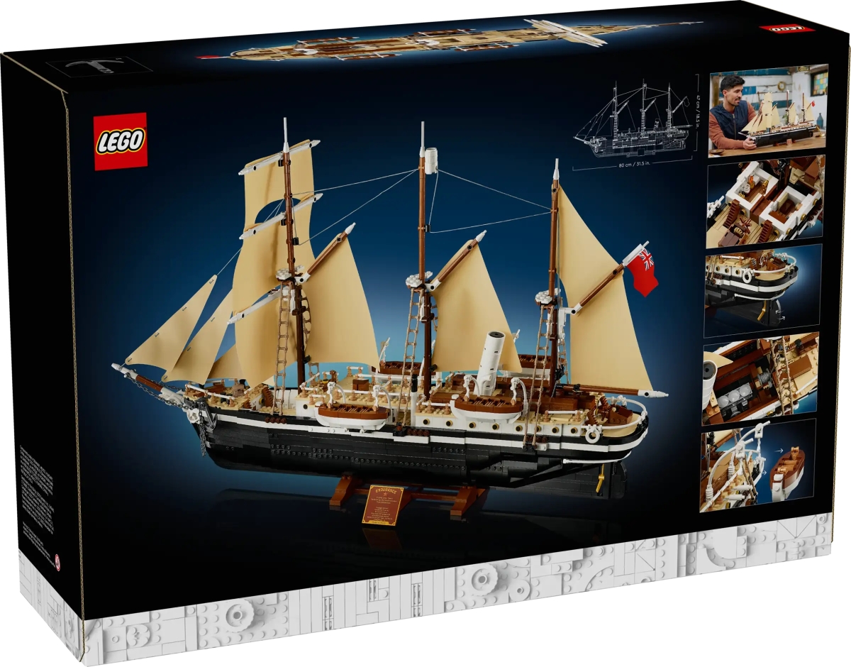 LEGO 10335 Icons 系列「堅忍號」（The Endurance）消失近一世紀才重見天日的冰海沉船 80 公分樂高化！