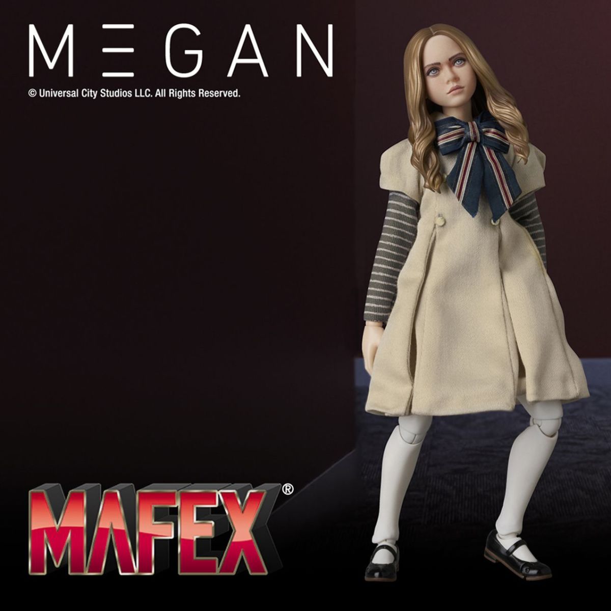 MAFEX『No.263 窒友梅根（M3GAN）』可動人偶，豐富武器配件與精緻面容重現劇中驚悚形象！