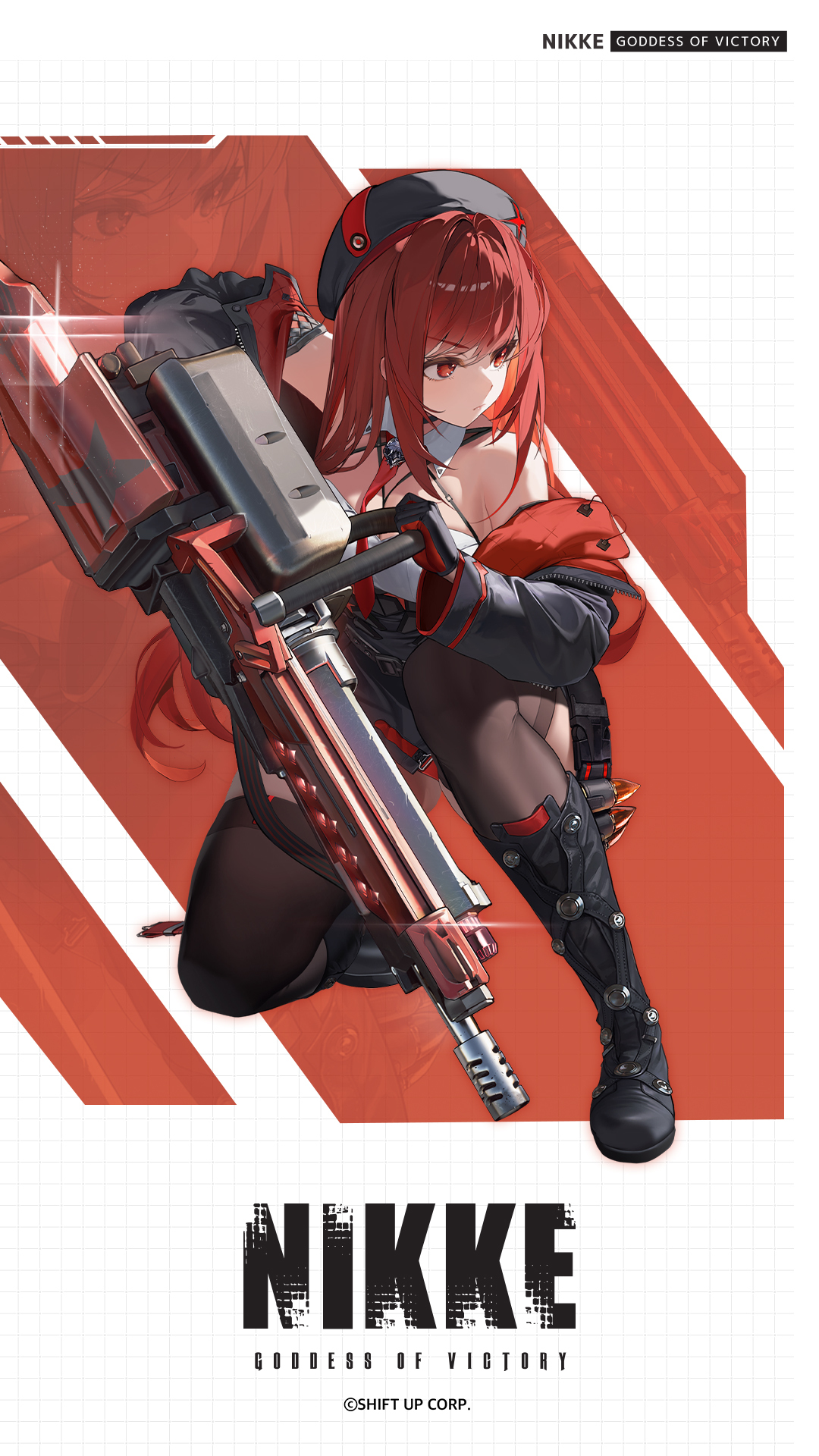 C105限定的SSR角色！伊織萌cos《勝利女神：妮姬》拉毗：小紅帽吸引瘋狂人潮聚集